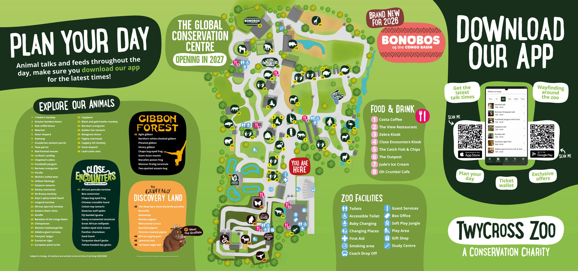 Twycross Zoo Map