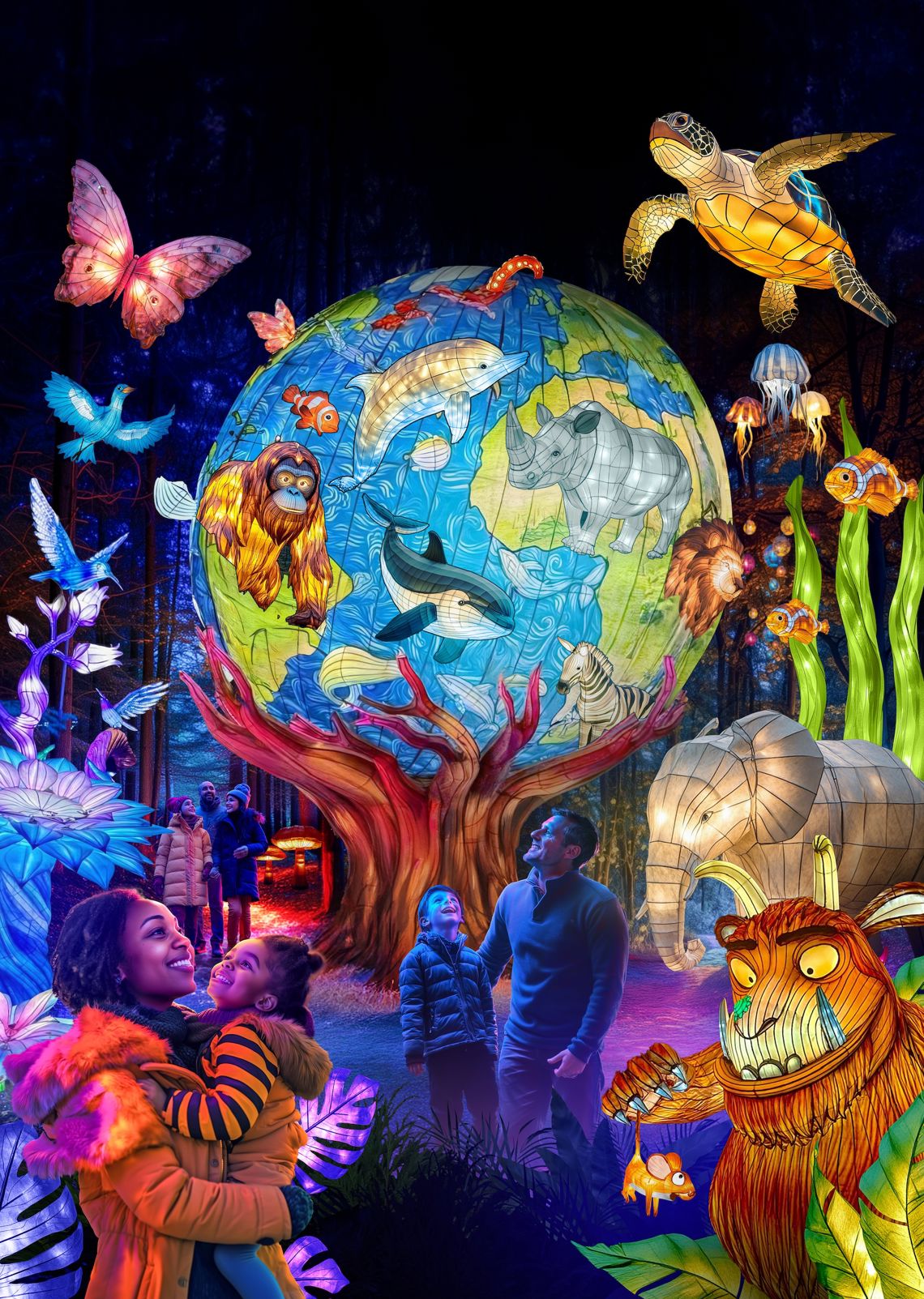 Lanterns of the Wild New Christmas Event at Twycross Zoo